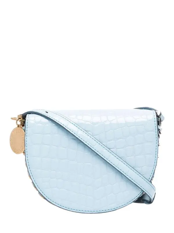 Stella McCartney Frayme Flap Shoulder Bag - Blue