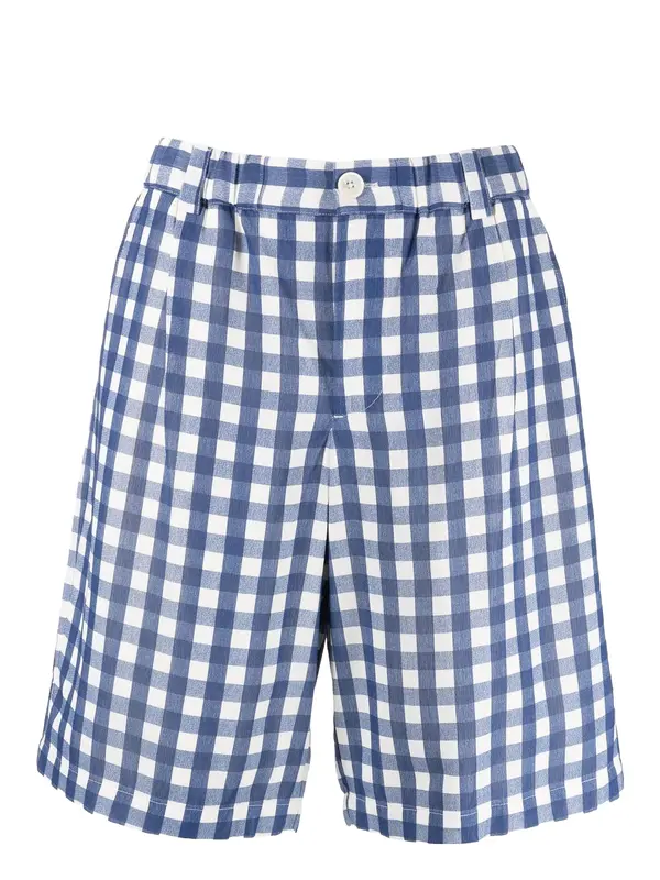 Jacquemus Check Bermuda Shorts - Blue