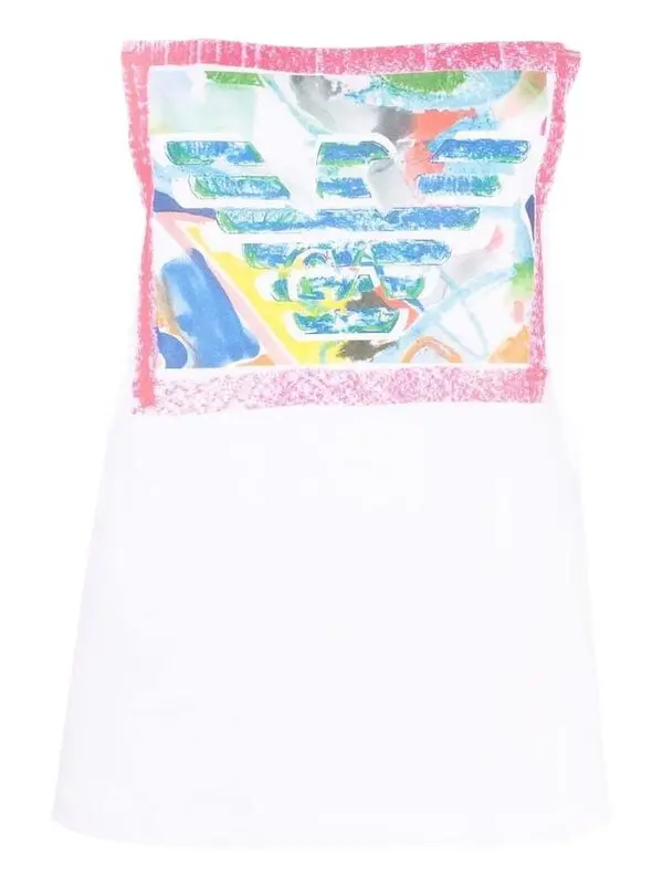 Emporio Armani Logo-print Cotton T-shirt - White