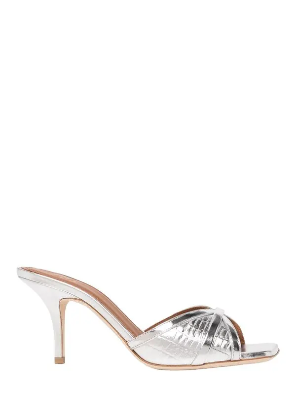 MALONE SOULIERS Perla Open-toe Mules - Silver