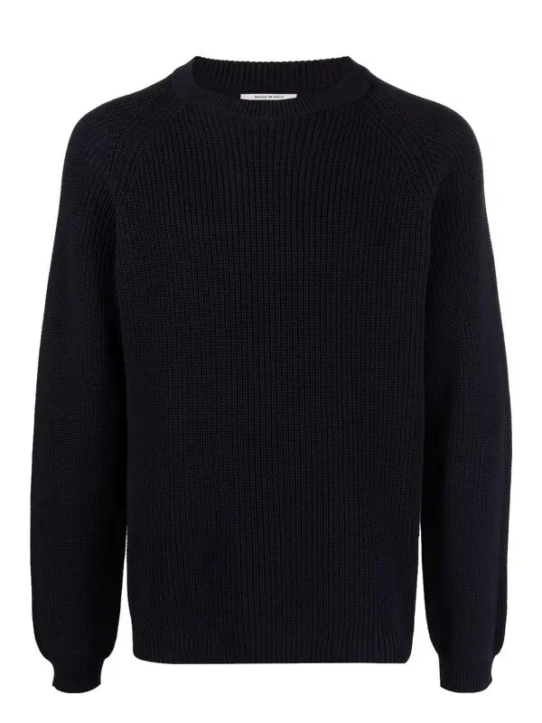 Woolrich Ribbed-knit Crew-neck Jumper - Blue