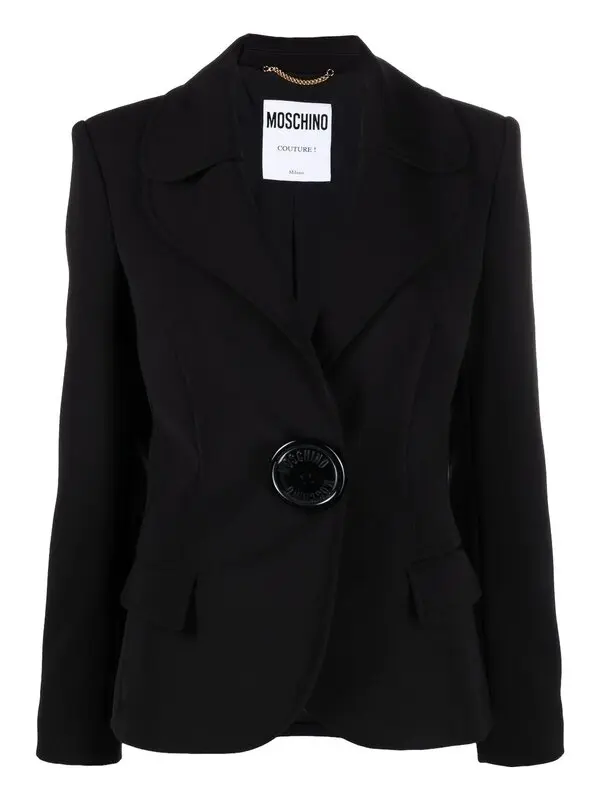 Moschino Single-breasted Blazer - Black