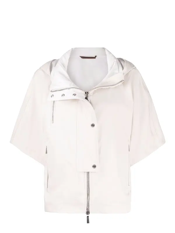 MOORER Lightweight Hooded Jacket - Neutrals
