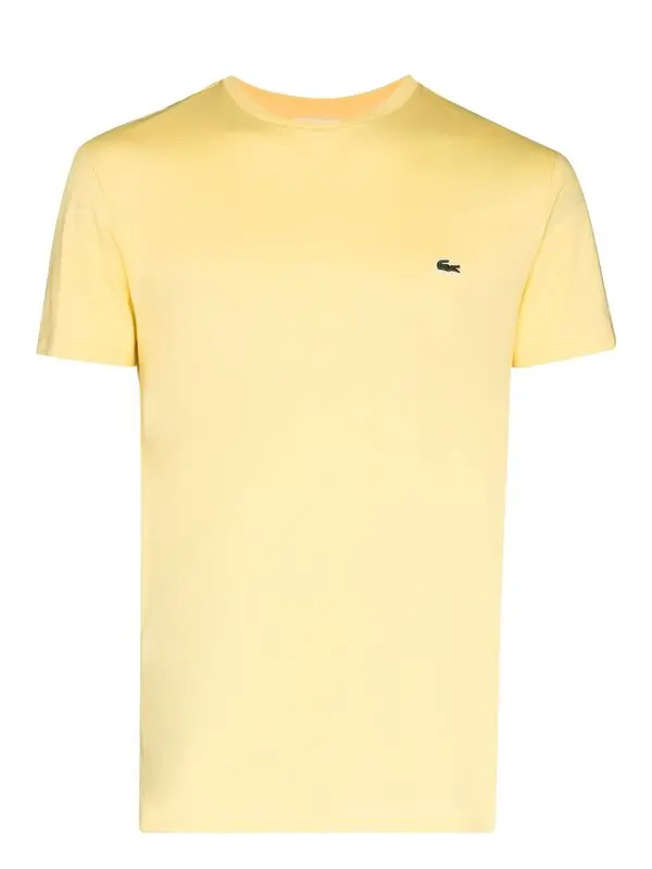 Lacoste Logo-patch Cotton T-shirt - Yellow