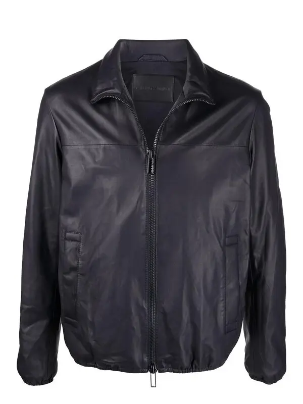 Emporio Armani Leather Jackets For Men | Editorialist