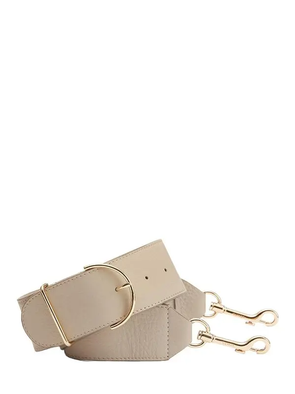 Cuyana Adjustable Wide Luggage Strap - Stone