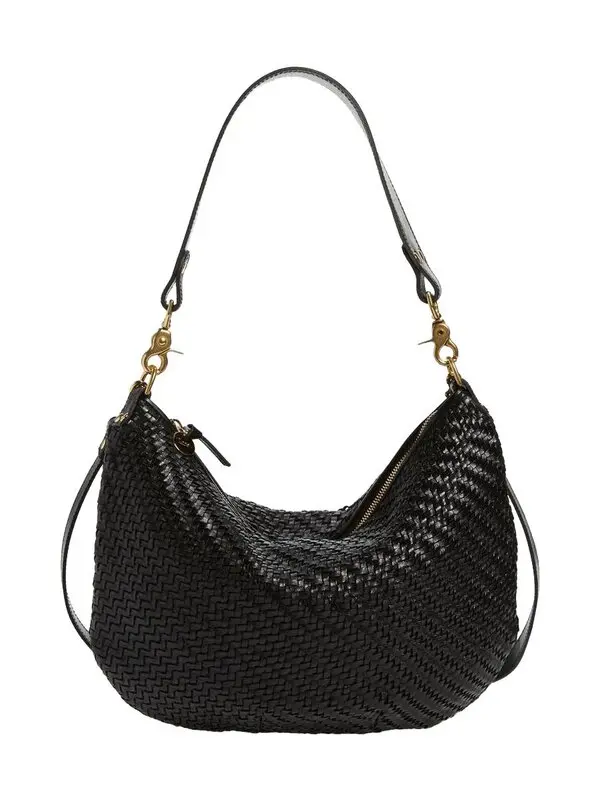 Clare V. Moyen Messenger Bag - Black Woven