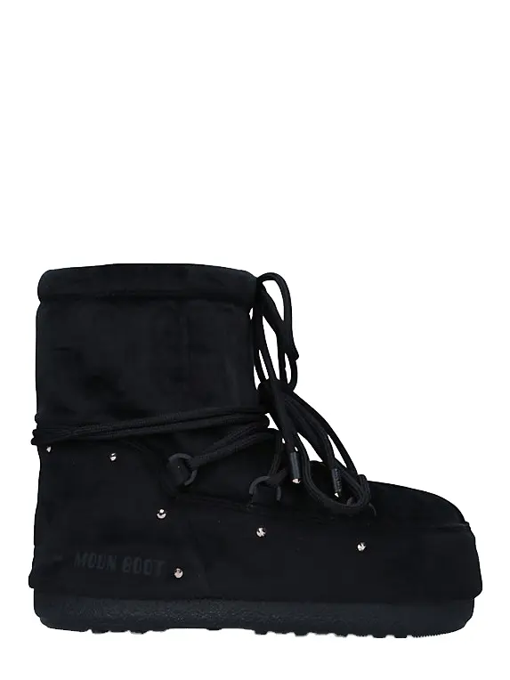 Moon Boot Mars Lace-up Velvet Ankle Boots - Black