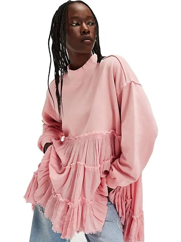 Free People We The Free Pixie Sweatshirt - First Blush