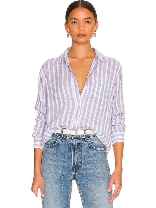 Rails Charli Button-up Shirt - Rhone Stripe