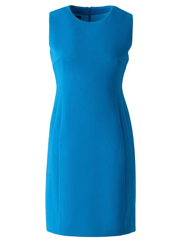 Akris Wool Crepe Sheath Dress - Greige