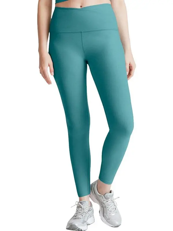 Beyond Yoga Spacedye At Your Leisure High Waisted Midi Legging - Deep Aqua