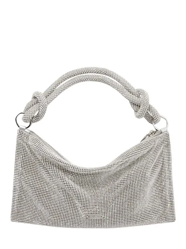 Cult Gaia Hera Nano Crystal Shoulder Bag - Silver