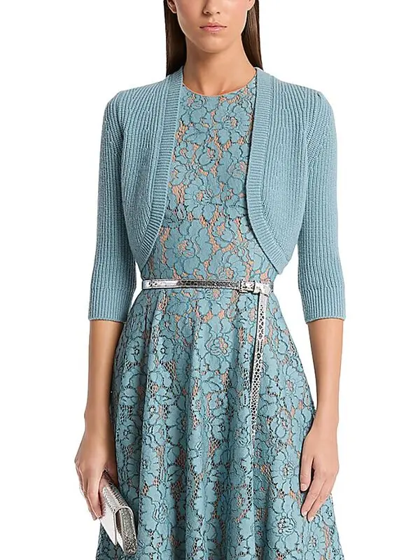 Michael Kors Cashmere Shrug Sweater - Seaglass