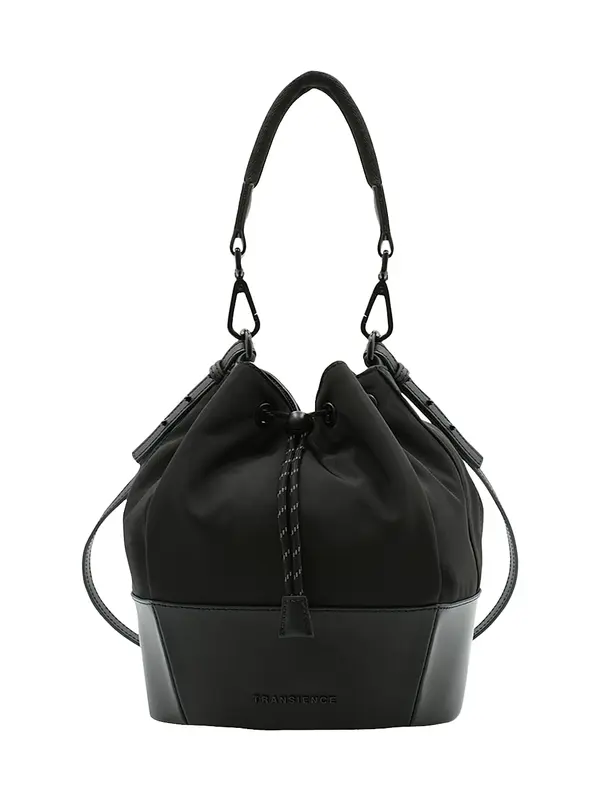 TRANSIENCE Irl Drawstring Bucket Crossbody Bag - Black