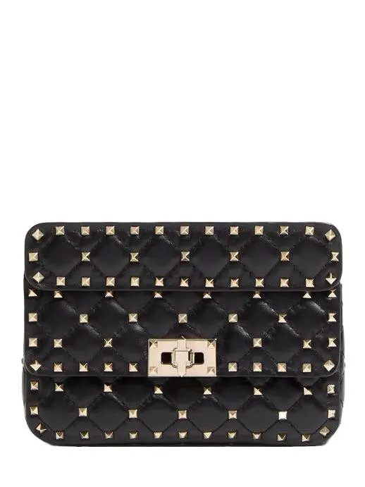 Valentino Garavani Rockstud Spike Nappa Bag - Black