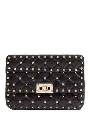 Valentino Garavani Rockstud Spike Nappa Bag - Black