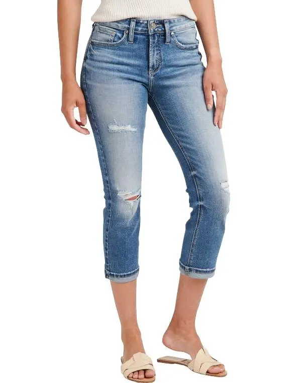 SILVER JEANS CO. Suki Mid-rise Capri Jeans - Indigo
