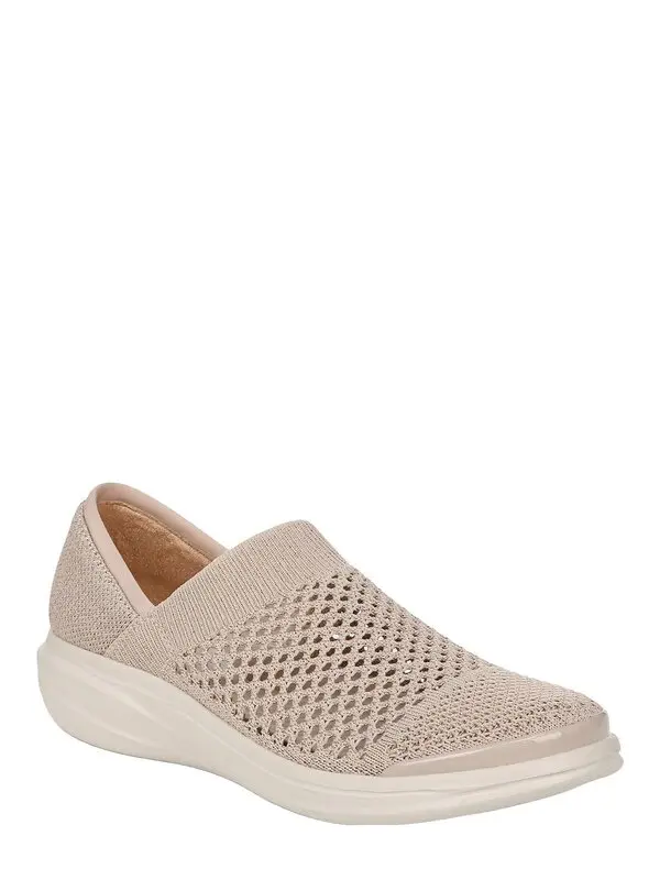 LIFESTRIDE Bzees Charlie Knit Slip-on Sneaker - Barely Beige Knit