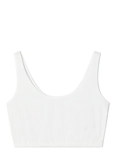 Tory Burch Cotton Poplin Tank - White