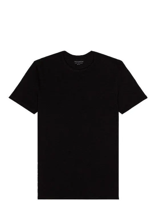 ALLSAINTS Figure Crew Tee In Black - Jet Black