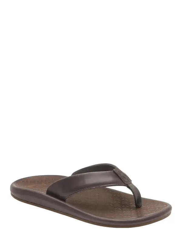 Olukai Ilikai Flip Flop - Charcoal