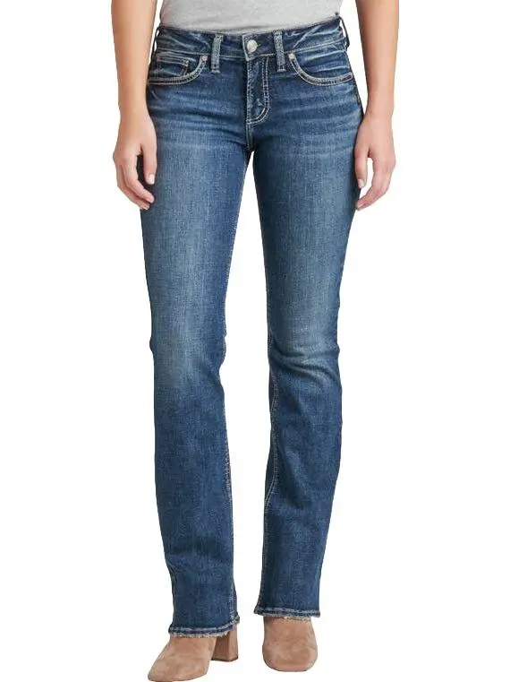 SILVER JEANS CO. Britt Low Rise Slim Bootcut Jeans - Indigo