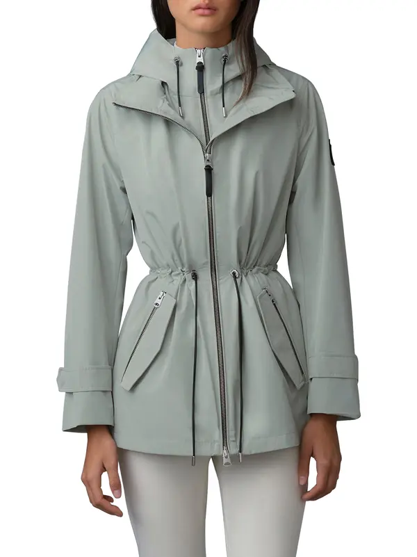 Mackage Melany Hooded Rain Jacket - Jade