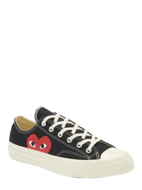 Play Comme Des Garcon X Converse Chuck Taylor® Low Top Sneaker - Black