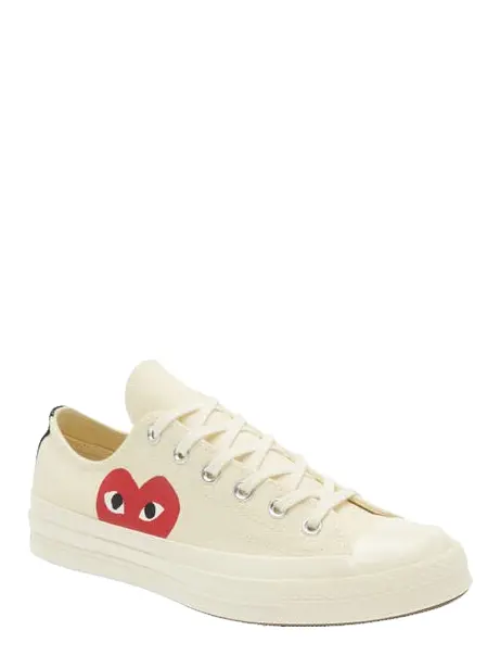 Play Comme Des Garcon X Converse Chuck Taylor® Low Top Sneaker - White
