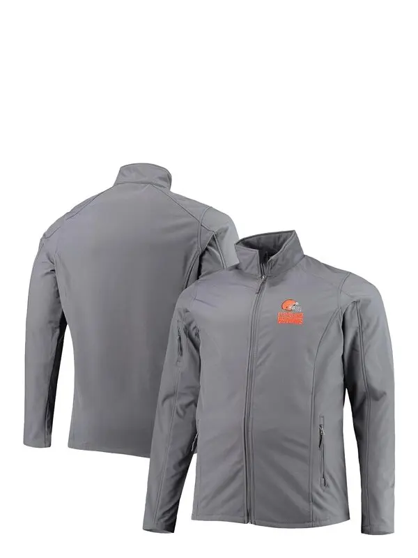DUNBROOKE Cleveland Browns Sonoma Softshell Full-zip Jacket - Gray
