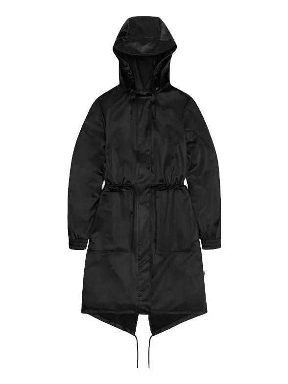 Rains Waterproof Jacket - 84 Black Grain