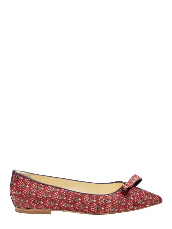 Sarah Flint Natalie Flat - Red Vienna Jacquard
