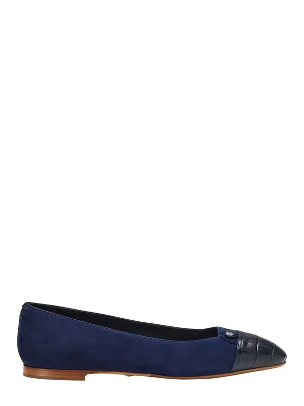 Sarah Flint Sacchetto Ballet Flat - Navy Suede