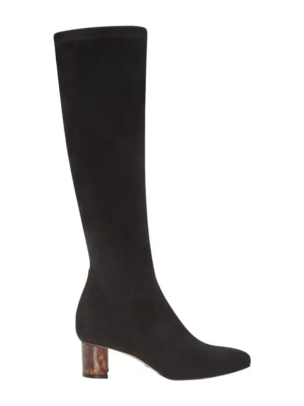 Sarah Flint Alexandra 50 Stretch Suede Boots - Black Stretch Suede