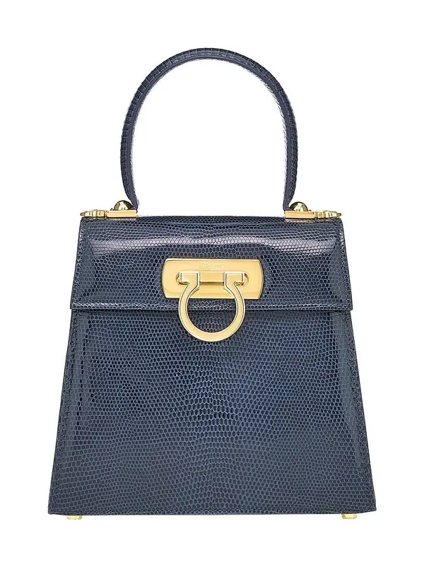 FERRAGAMO Iconic Top Handle - Blue