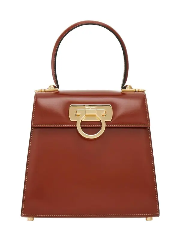 FERRAGAMO Iconic Top Handle Bag - Brown