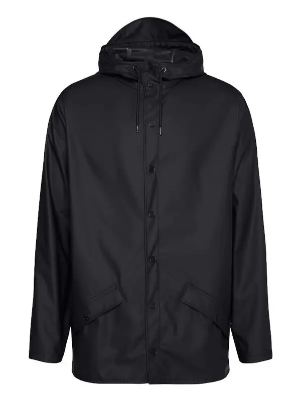 Rains Waterproof Rain Jacket - Black