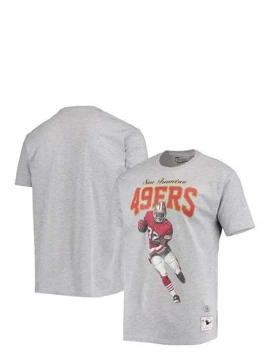 Mitchell & Ness Ricky Watters San Francisco 49ers Player Graphics T-shirt - Gray
