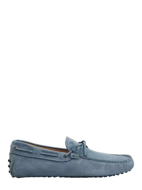 TOD'S Gommino Nubuck Loafers - Light Blue