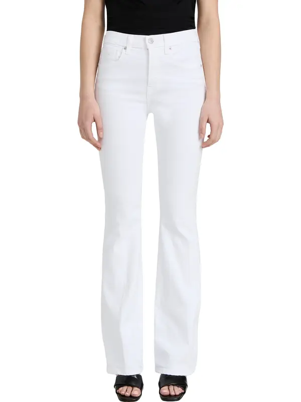 Veronica Beard Beverly Skinny Flare Jeans - White