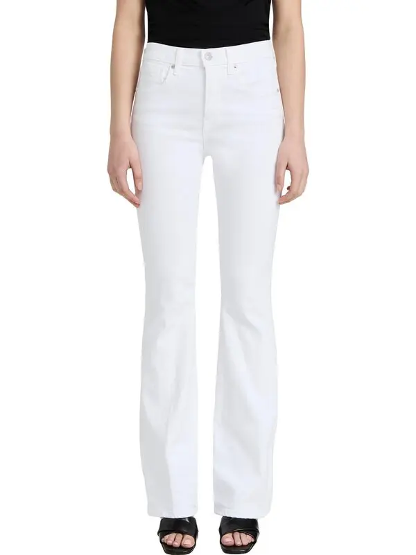 Veronica Beard Beverly Skinny Flare Jeans - White