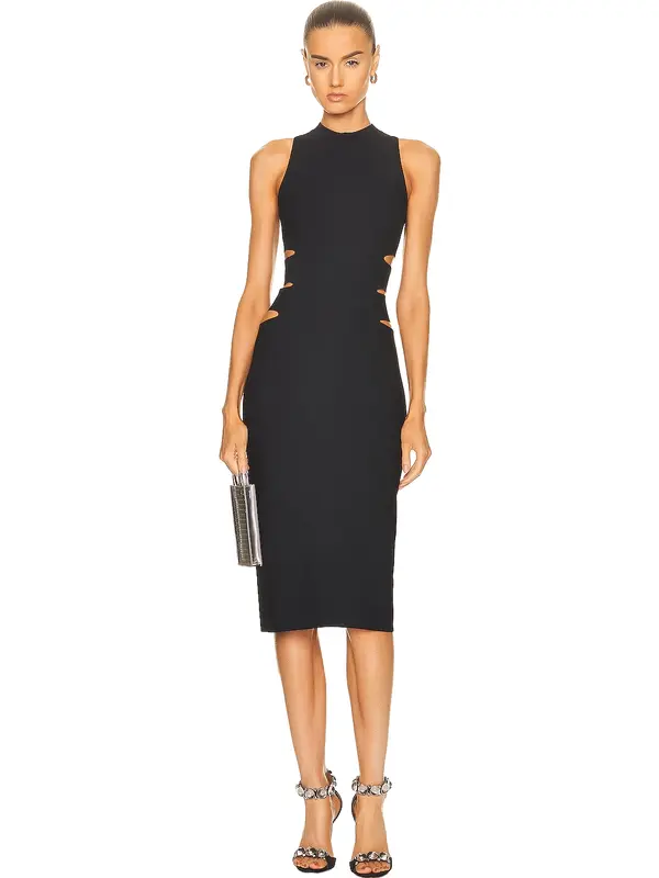 Alaïa Bands Dress - Noir