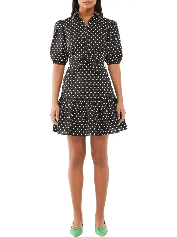 Kate Spade New York Harmony Dot Shirtdress - Black