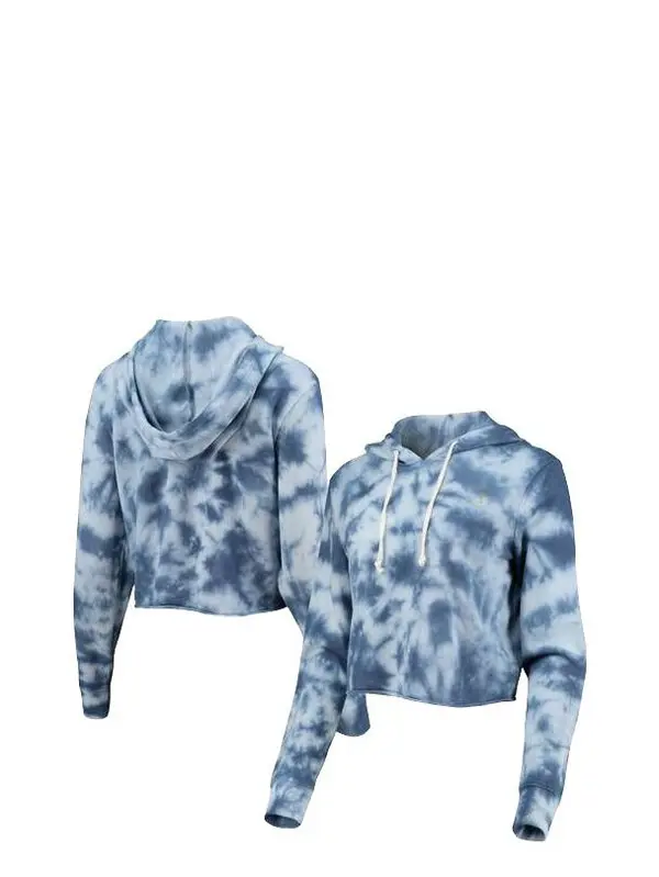 ALTERNATIVE APPAREL The Players Tie-dye Cropped Pullover Hoodie - Heather Royal