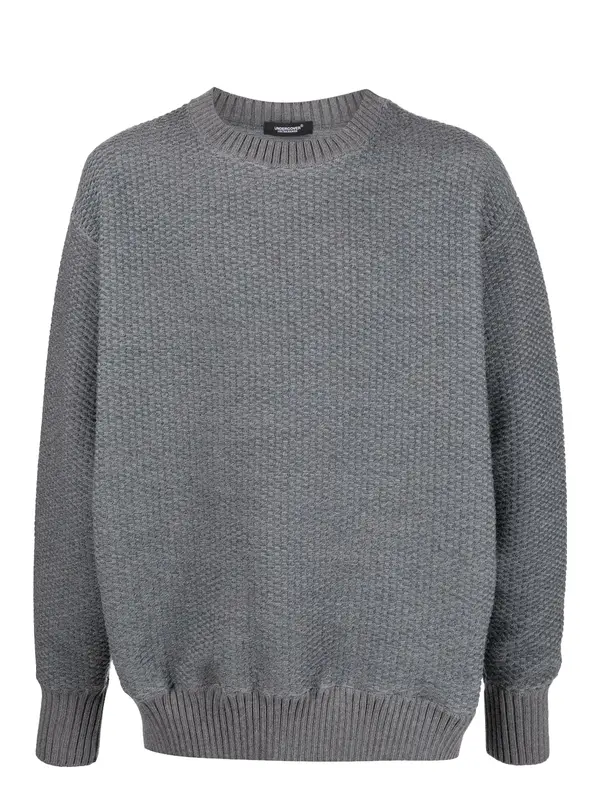 UNDERCOVERISM Ribbed Crew-neck Jumper - Grey