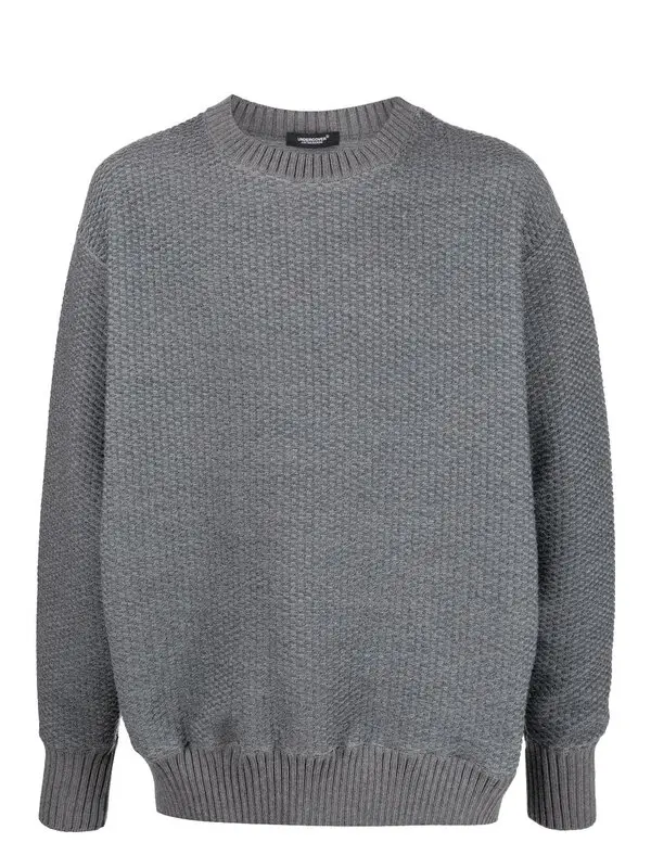 Undercover Ribbed Crew-neck Jumper - Grey