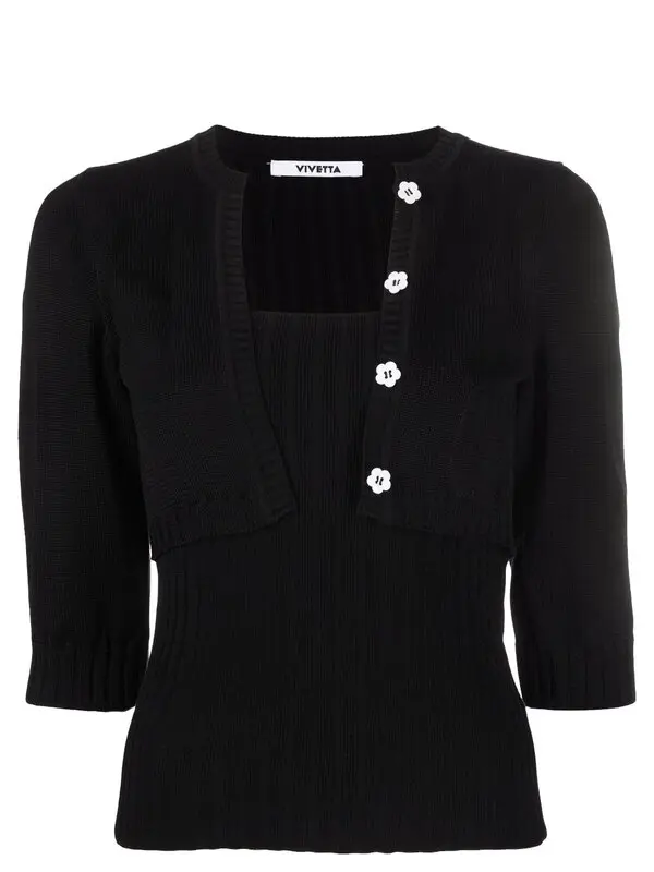 Vivetta Layered Jumper - Black