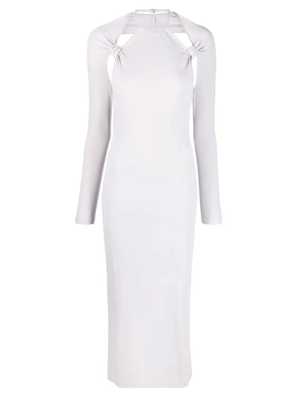 Jacquemus La Robe Nodi Knotted Dress - Grey