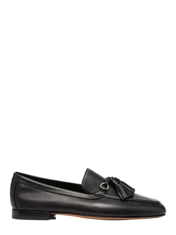 DOUCAL'S Leather Horsebit Loafers - Black